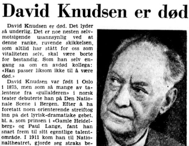 David Knudsen (1875–1952) – lokalhistoriewiki.no