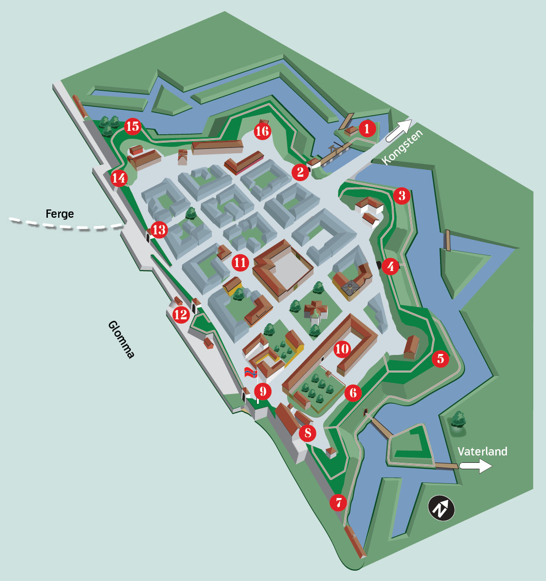 Fredrikstad festning (kulturminneløype) – lokalhistoriewiki.no