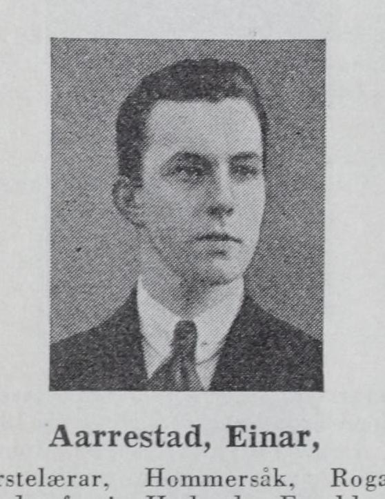 Einar Aarrestad – lokalhistoriewiki.no