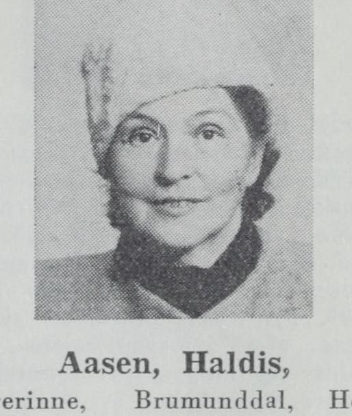 Haldis Aasen – lokalhistoriewiki.no