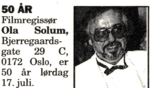 Ola Solum (1943–1996) – lokalhistoriewiki.no