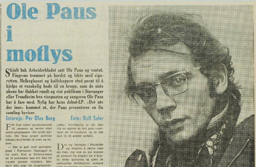 Ole Paus (1947–2023) – lokalhistoriewiki.no