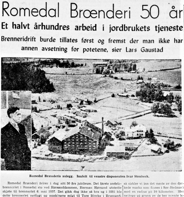 Romedal Brænderi – lokalhistoriewiki.no