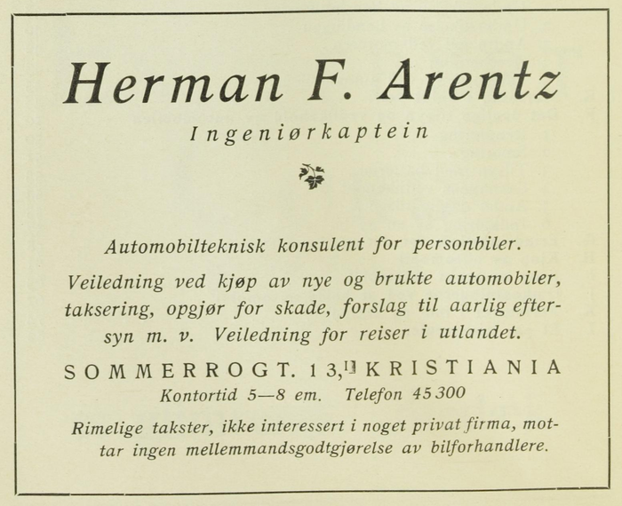 Herman Friele Arentz – lokalhistoriewiki.no
