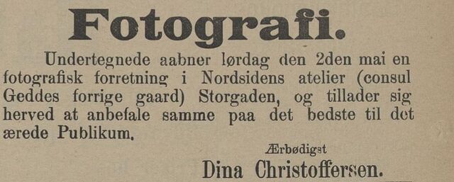Dina Christoffersen – lokalhistoriewiki.no