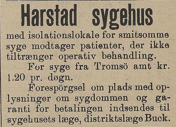 Harstad sykehus – lokalhistoriewiki.no