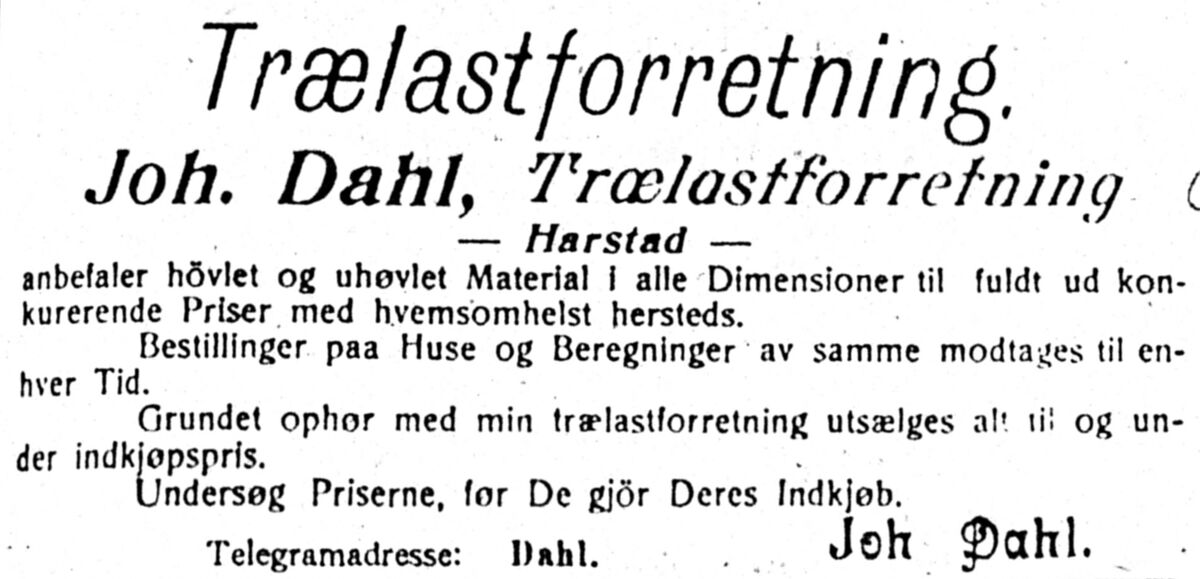 Johan Dahl (1859–1918) – lokalhistoriewiki.no