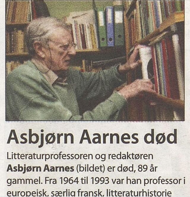 Asbjørn Aarnes – lokalhistoriewiki.no