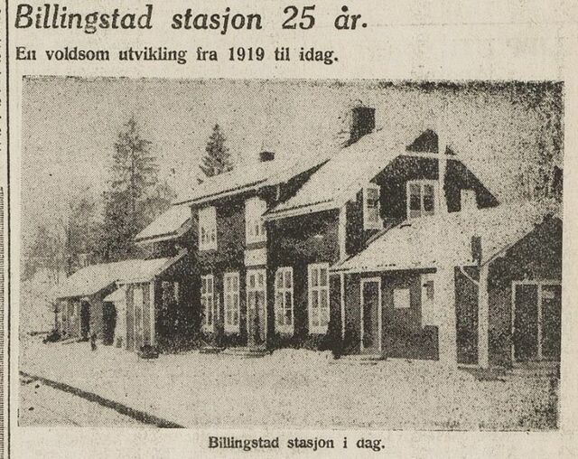 Billingstad stasjon – lokalhistoriewiki.no