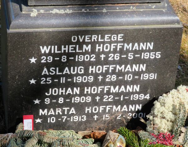 Wilhelm Hoffmann (1902–1955) – lokalhistoriewiki.no